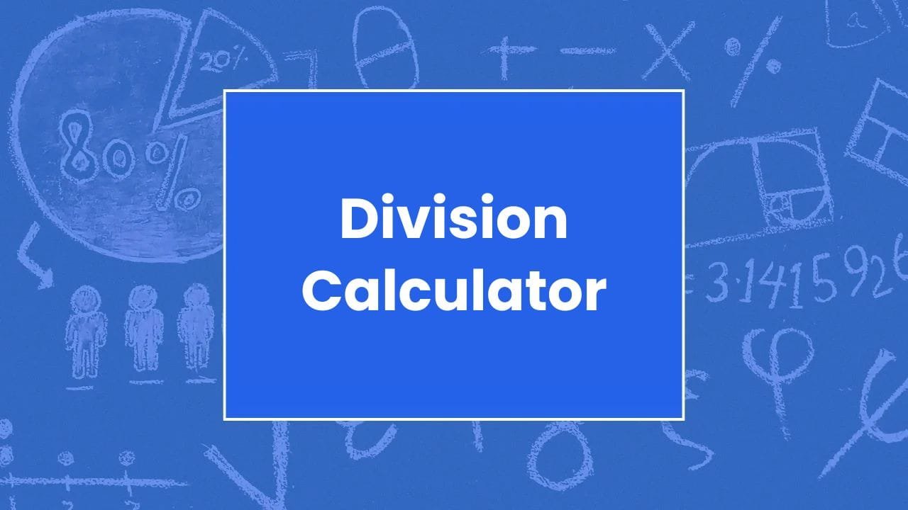 Division Calculator - My Online Calculators