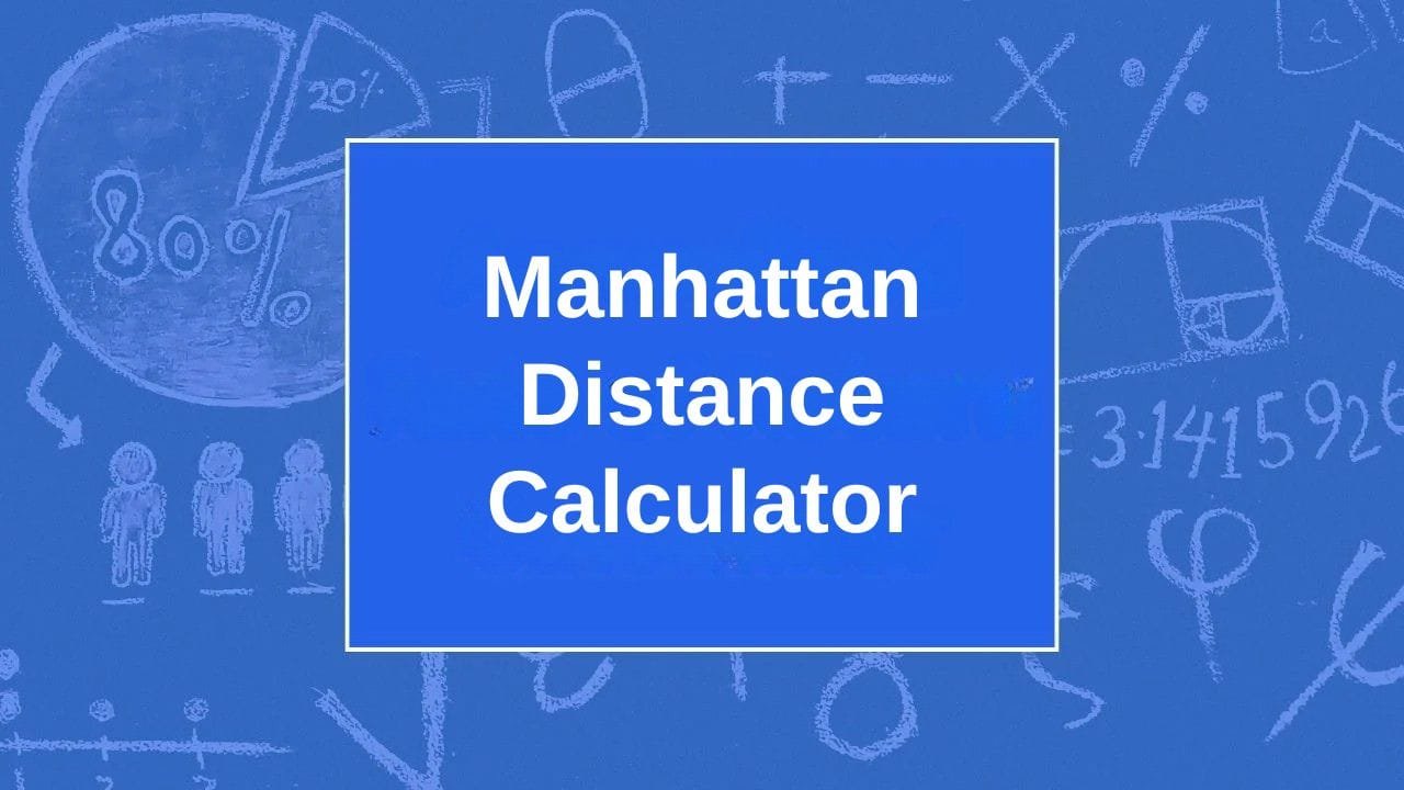 Manhattan Distance Calculator - My Online Calculators
