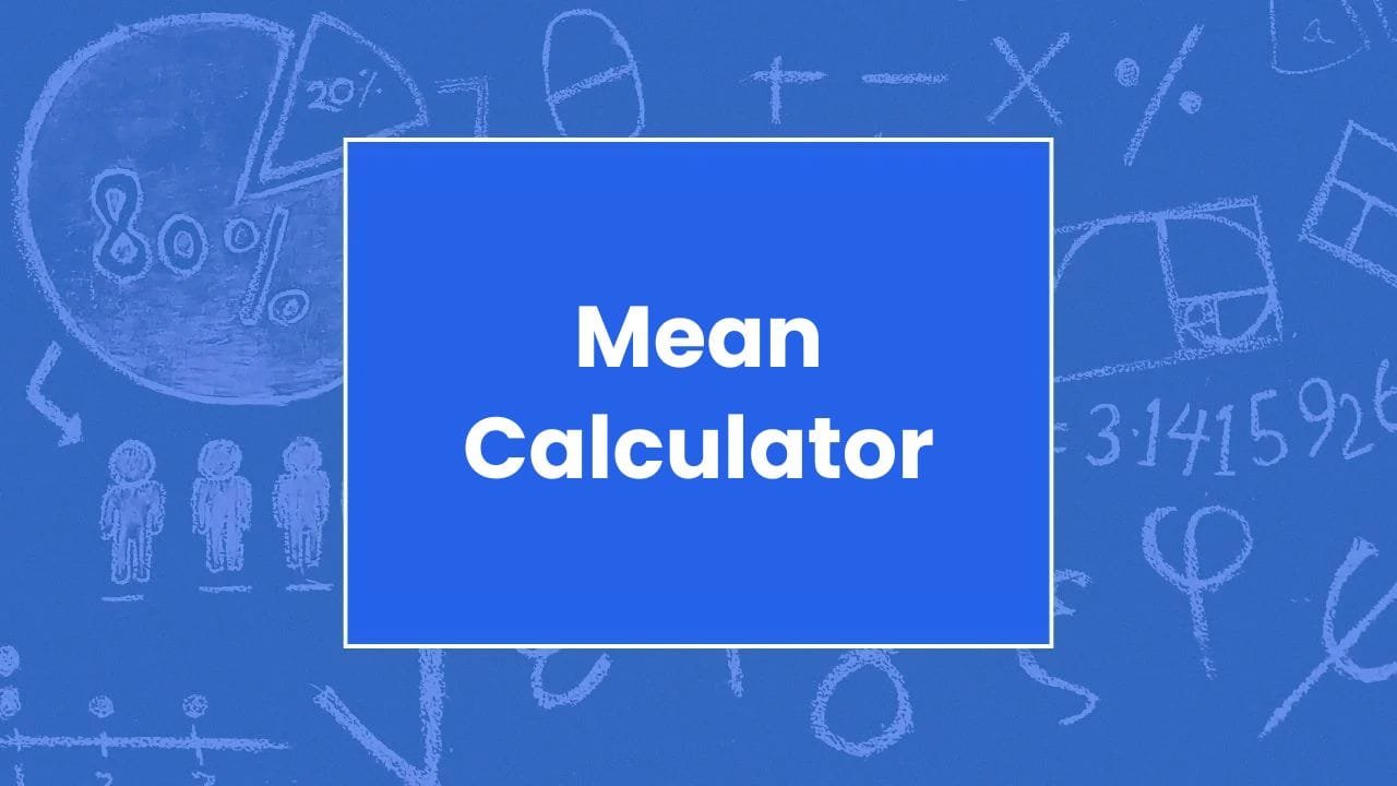 Mean Calculator - My Online Calculators